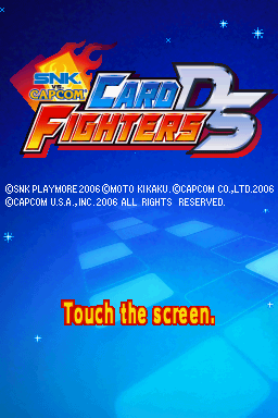 SNK vs. Capcom: Card Fighters DS screenshots - MobyGames