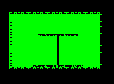 Blockade Special! (1981) - MobyGames
