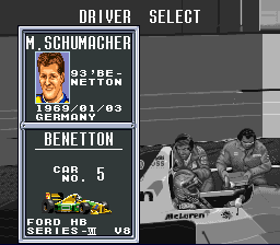 Screenshot of F1 Pole Position 2 (SNES, 1993) - MobyGames