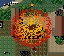 Screenshot of Raiden (SNES, 1990) - MobyGames