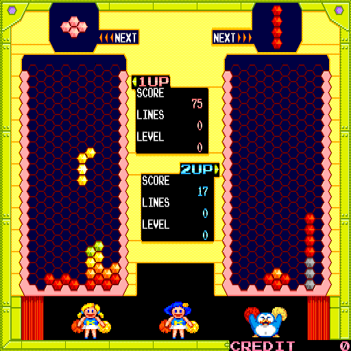 Screenshot of Hexion (Arcade, 1992) - MobyGames