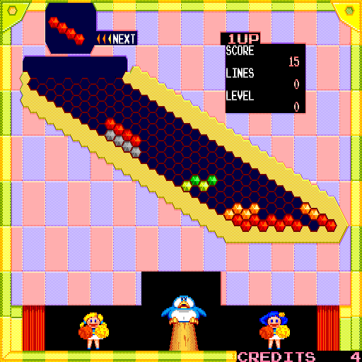 Screenshot of Hexion (Arcade, 1992) - MobyGames