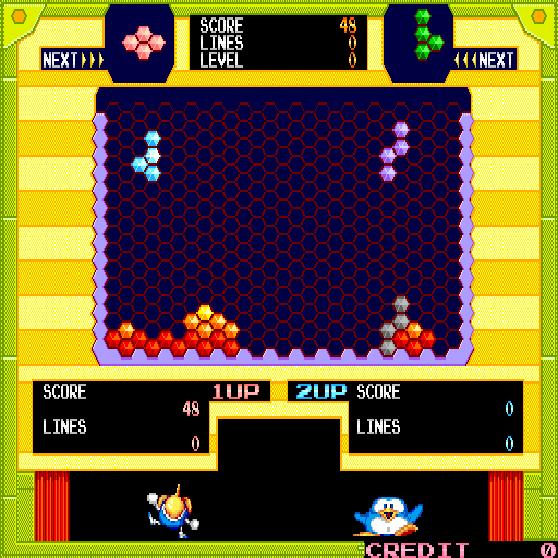 Screenshot of Hexion (Arcade, 1992) - MobyGames