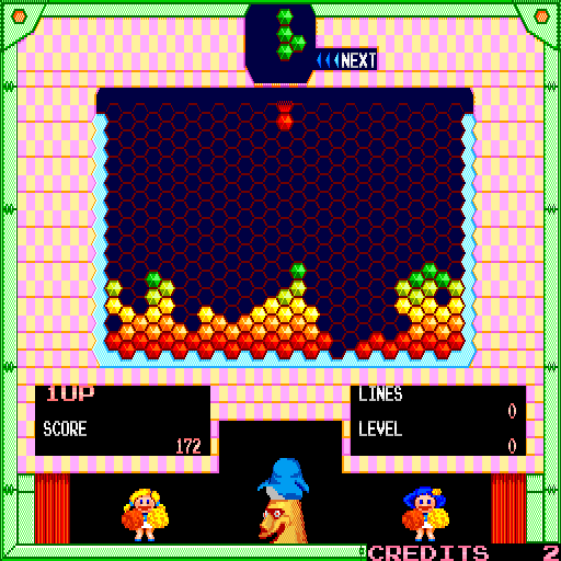 Screenshot of Hexion (Arcade, 1992) - MobyGames