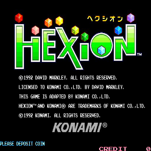 Screenshot of Hexion (Arcade, 1992) - MobyGames
