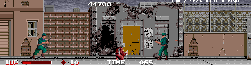 Screenshot of The Ninja Warriors (Arcade, 1988) - MobyGames