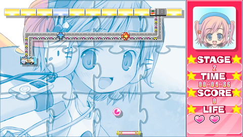 Screenshot of Hello Kitty to Issho! Block Crash 123!! (PSP, 2010 ...