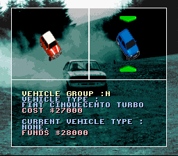 Screenshot of Power Drive (SNES, 1994) - MobyGames