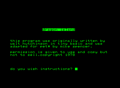 Dragon Island (1978) - MobyGames