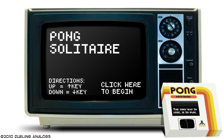 Screenshot of Pong Solitaire (Browser, 2010) - MobyGames