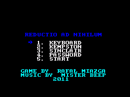 Screenshot of Reductio ad Nihilum (ZX Spectrum, 2011) - MobyGames