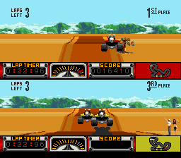 Screenshot of Road Riot 4WD (SNES, 1991) - MobyGames