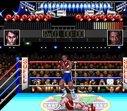 Screenshot of TKO Super Championship Boxing (SNES, 1992) - MobyGames