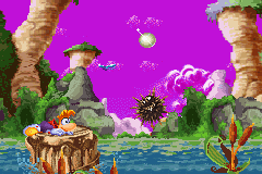 Screenshot of Rayman 3 (Game Boy Advance, 2003) - MobyGames