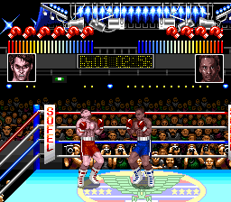 Screenshot of TKO Super Championship Boxing (SNES, 1992) - MobyGames