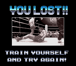 Screenshot of TKO Super Championship Boxing (SNES, 1992) - MobyGames