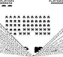 Screenshot of High Resolution Invaders (ZX81, 1983) - MobyGames