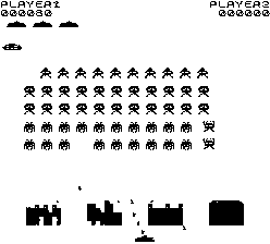 Screenshot of High Resolution Invaders (ZX81, 1983) - MobyGames