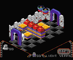 Screenshot of Alien 8 Remake (MSX, 2009) - MobyGames