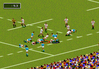Screenshot of Rugby World Cup 95 (Genesis, 1994) - MobyGames