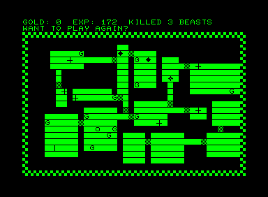 Screenshot of Dungeon (Commodore PET/CBM, 1979) - MobyGames