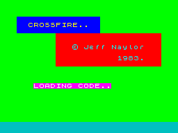 Screenshot of Crossfire (Timex Sinclair 2068, 1983) - MobyGames