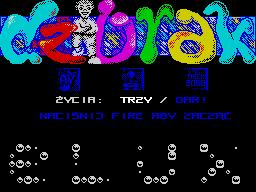 Screenshot of Dziurak: DeLuxe (ZX Spectrum, 2015) - MobyGames