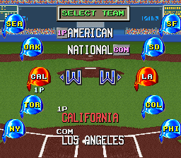 Screenshot of The Sporting News Baseball (SNES, 1994) - MobyGames