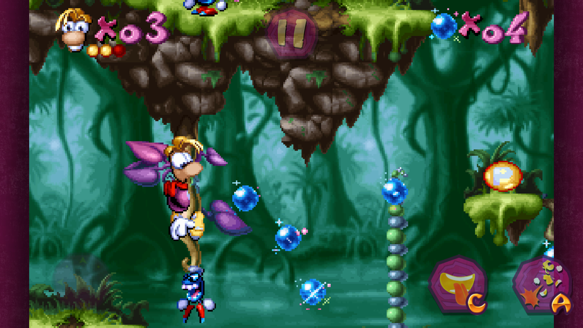 Screenshot of Rayman (Android, 1995) - MobyGames