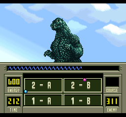 Screenshot of Super Godzilla (SNES, 1993) - MobyGames