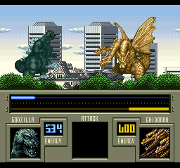 Screenshot of Super Godzilla (SNES, 1993) - MobyGames