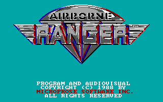 Screenshot of Airborne Ranger (DOS, 1987) - MobyGames