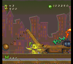Screenshot of The Mask (SNES, 1995) - MobyGames