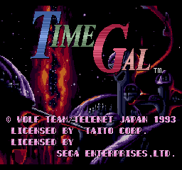 Screenshot of Time Gal (SEGA CD, 1985) - MobyGames