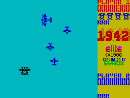 Screenshot of 1942 (ZX Spectrum, 1984) - MobyGames