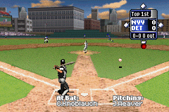 Screenshot of High Heat Major League Baseball 2002 (Game Boy Advance ...