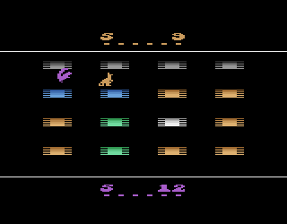 Screenshot of 2 Pak Special: Alien Force & Hoppy (Atari 2600, 1992 ...