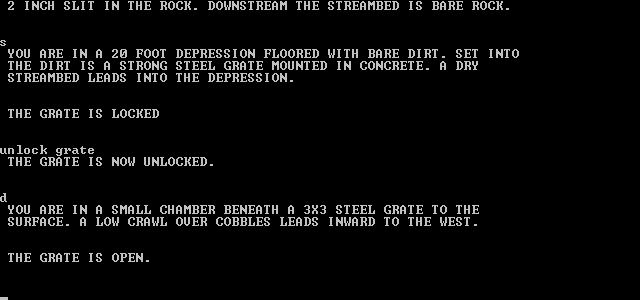 Screenshot of Adventure (Windows, 1976) - MobyGames