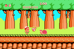 Screenshot of Adventure Island (Game Boy Advance, 1986) - MobyGames