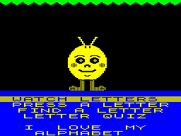 Screenshot of Romper Room's I Love My Alphabet (ZX Spectrum, 1984 ...
