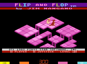 Screenshot of Flip and Flop (Arcade, 1983) - MobyGames