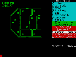 Screenshot of Alien (ZX Spectrum, 1984) - MobyGames