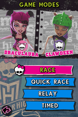 Screenshot of Monster High: Skultimate Roller Maze (Nintendo DS, 2012 ...