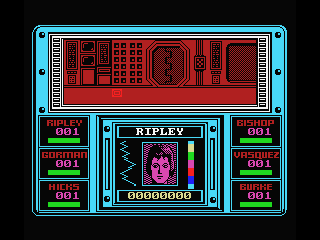 Screenshot of Aliens: The Computer Game (MSX, 1987) - MobyGames