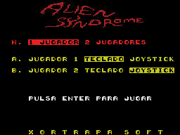 Screenshot of Alien Syndrome (MSX, 1986) - MobyGames
