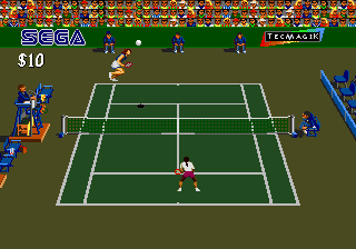 Screenshot of Andre Agassi Tennis (Genesis, 1992) - MobyGames