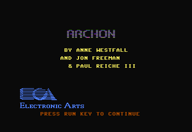 Screenshot of Archon: The Light and the Dark (Commodore 64, 1983 ...