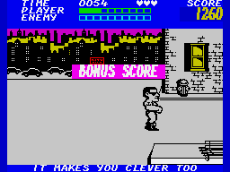 Screenshot of Bad Street Brawler (ZX Spectrum, 1987) - MobyGames