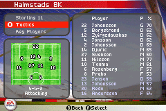 Screenshot of FIFA Soccer 2005 (Game Boy Advance, 2004) - MobyGames