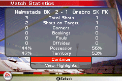 Screenshot of FIFA Soccer 2005 (Game Boy Advance, 2004) - MobyGames